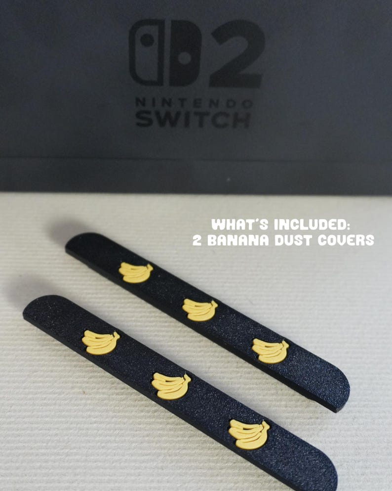 Switch 2 Joycon Magnetic Dust Cover - Donkey Kong Inspired Banana ...