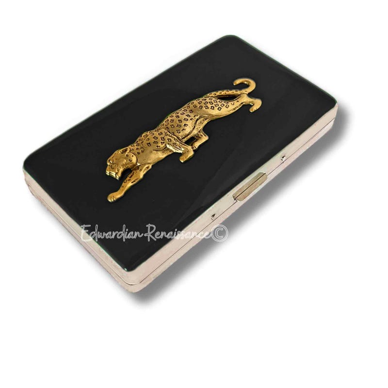 Vintage Enamel Cat Pill Box - Etsy