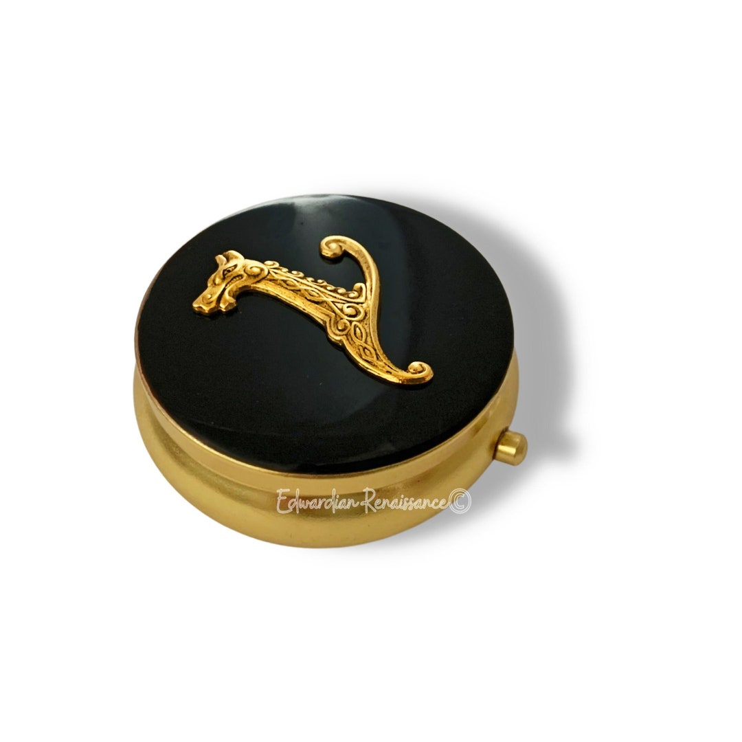 Viking Dragon Pill Box: Hand Painted Enamel, Medieval Inspired ...