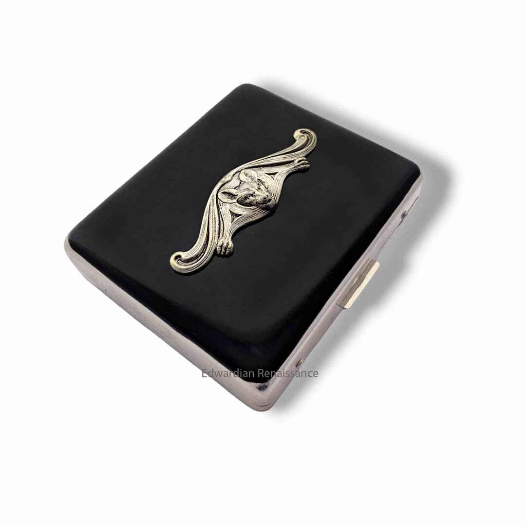 Vampire Bat Pill Box: Hand Painted Gothic Enamel, Personalized Option ...