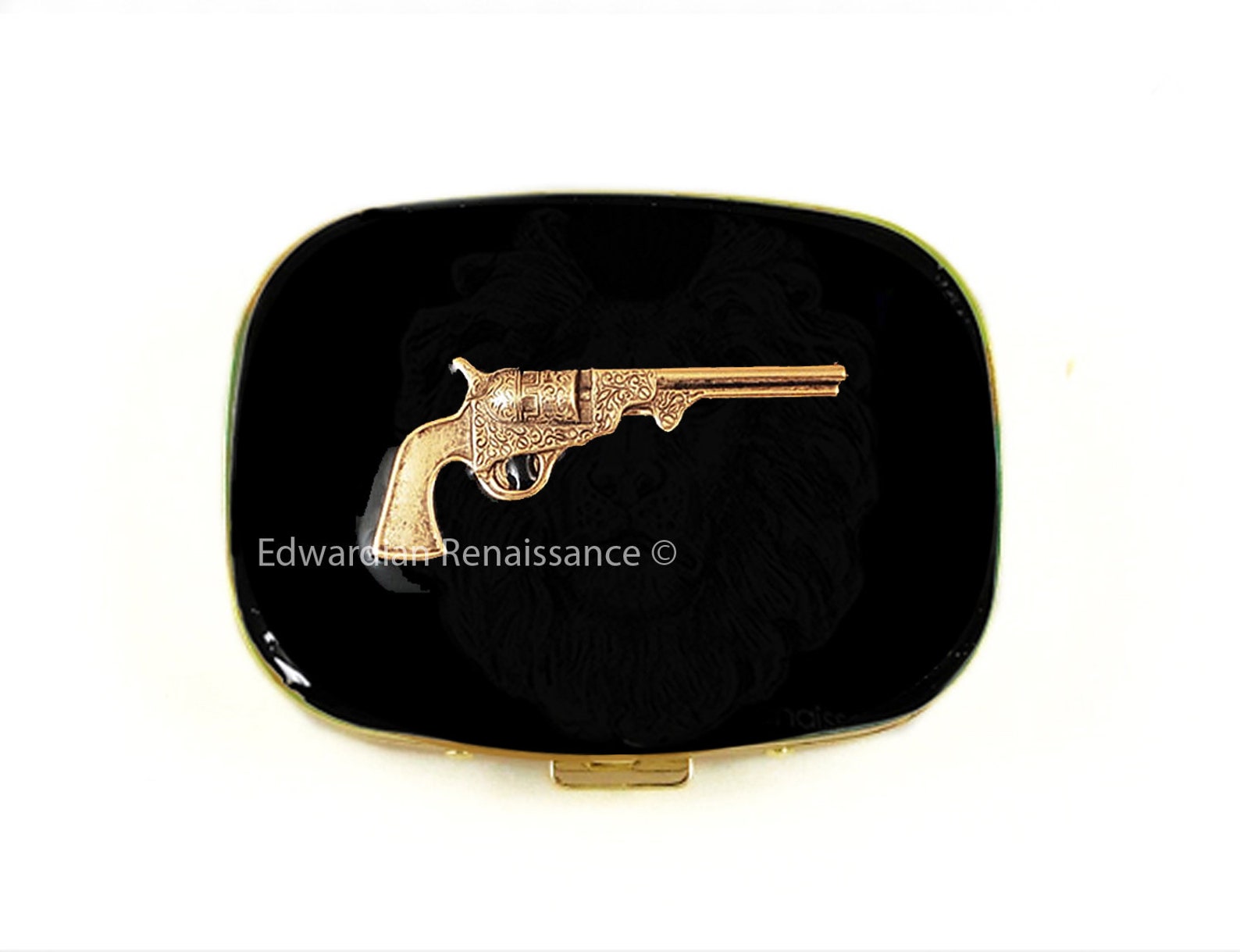 Neo Victorian Pistol Pill Box Vintage Inspired Dragoon - Etsy
