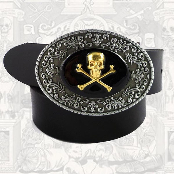 Skull and Cross Bones Belt Buckle - Etsy