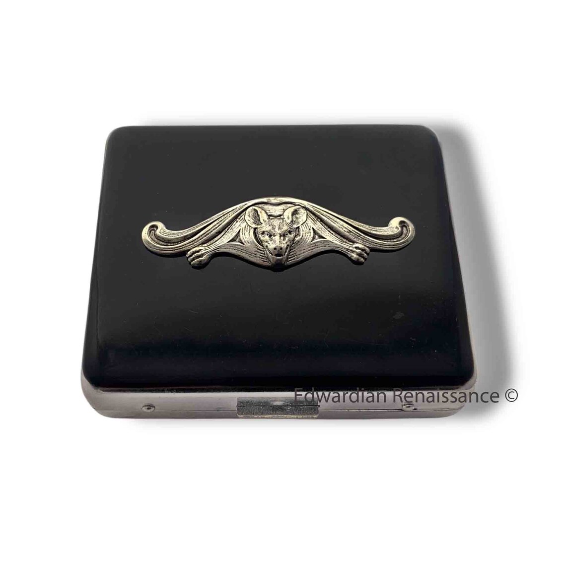 Vampire Bat Pill Box: Hand Painted Gothic Enamel, Personalized Option ...