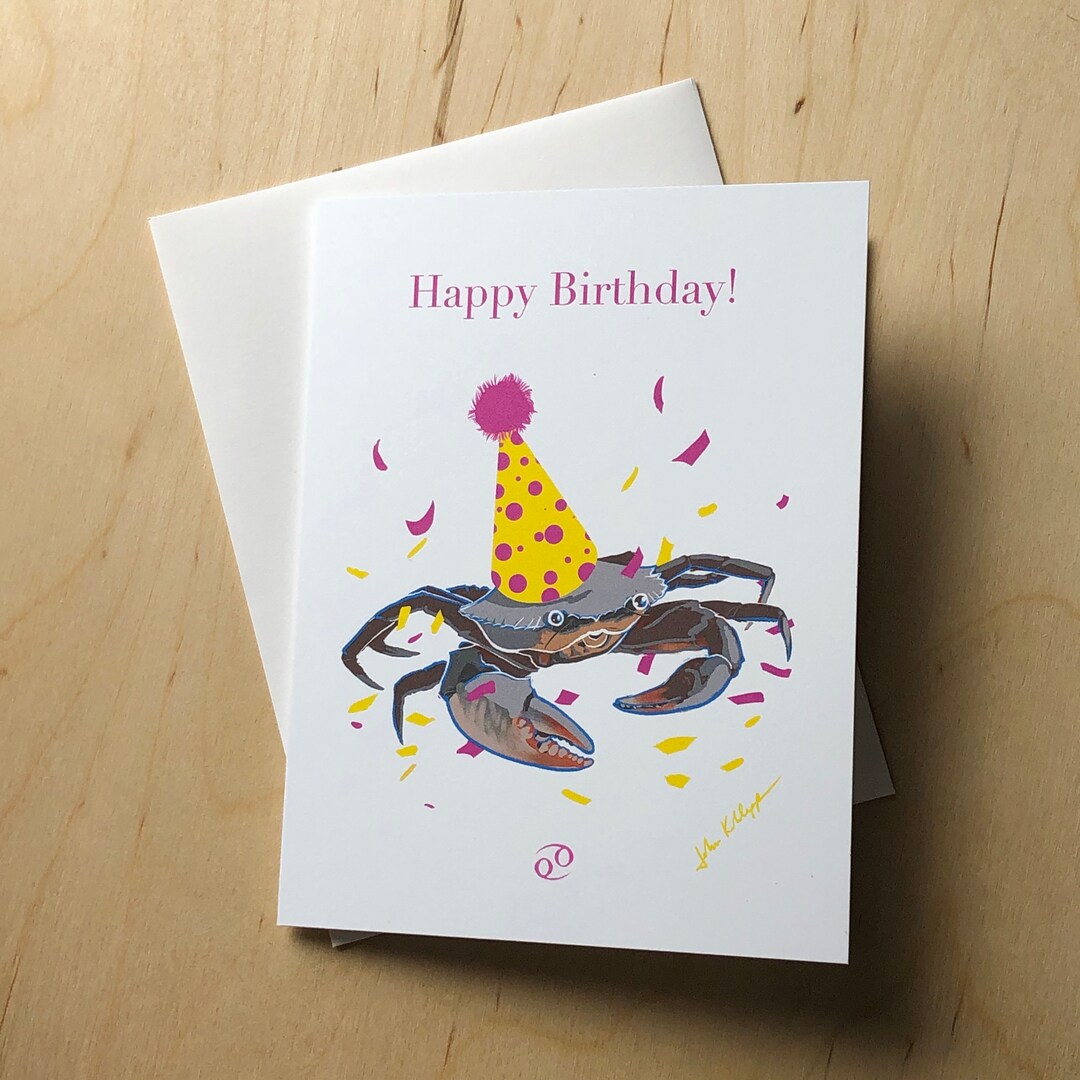 Cancer Birthday Card - Etsy