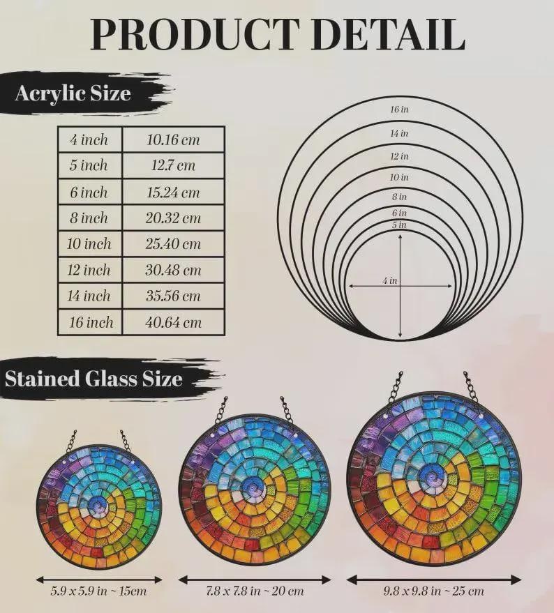 USA 250th Anniversary Stained Glass Suncatcher,patriotic Floral Acrylic ...