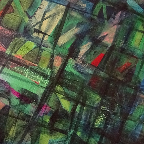 Vintage Modernist Oil Painting - Etsy