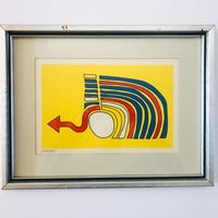 Vintage Art Silkscreen Print Signed Öhman 1974 Swedish Artist Old Barn ...