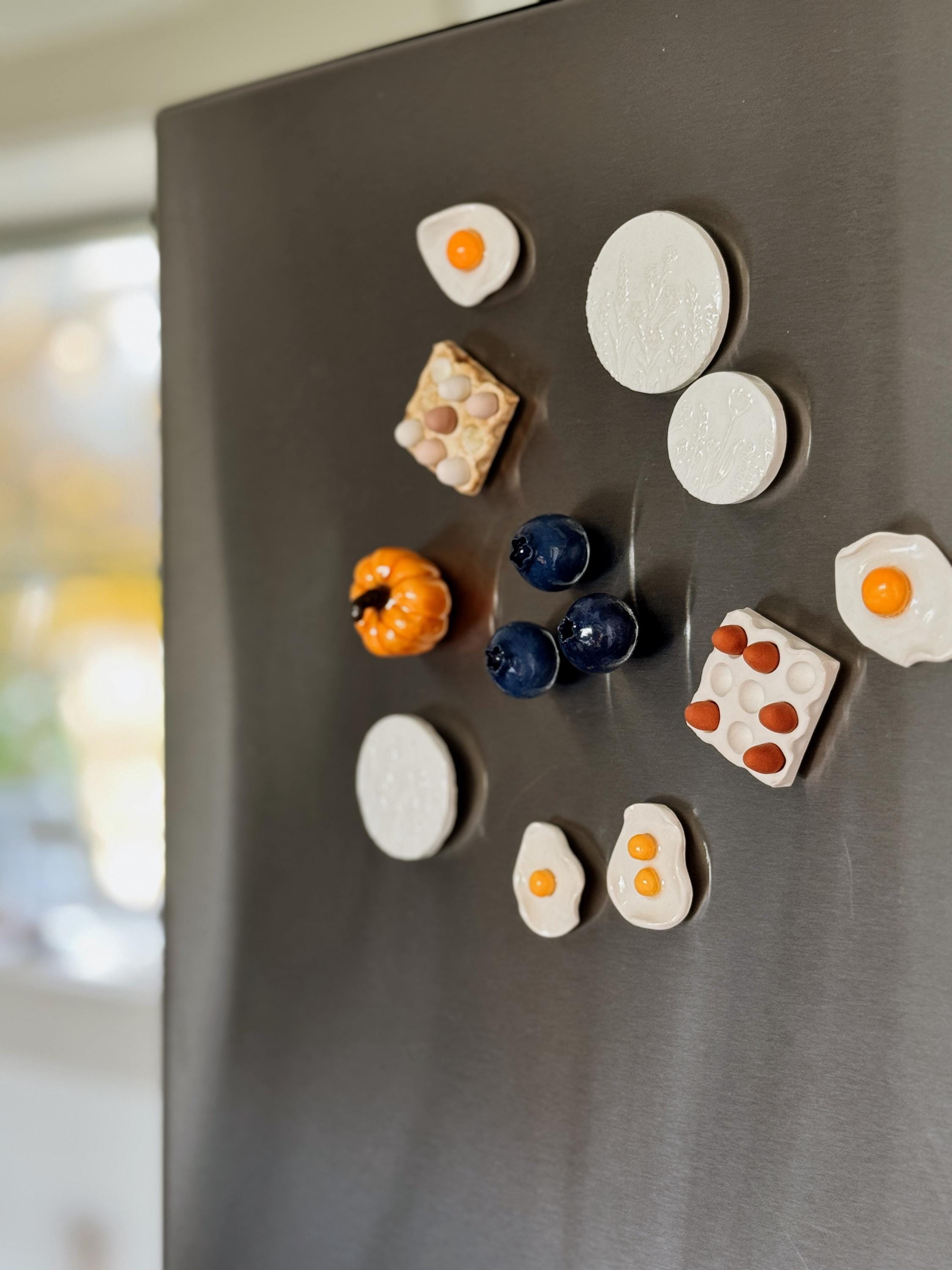 Handmade Blueberry Magnets – Fruit Refrigerator Décor, Kitchen ...