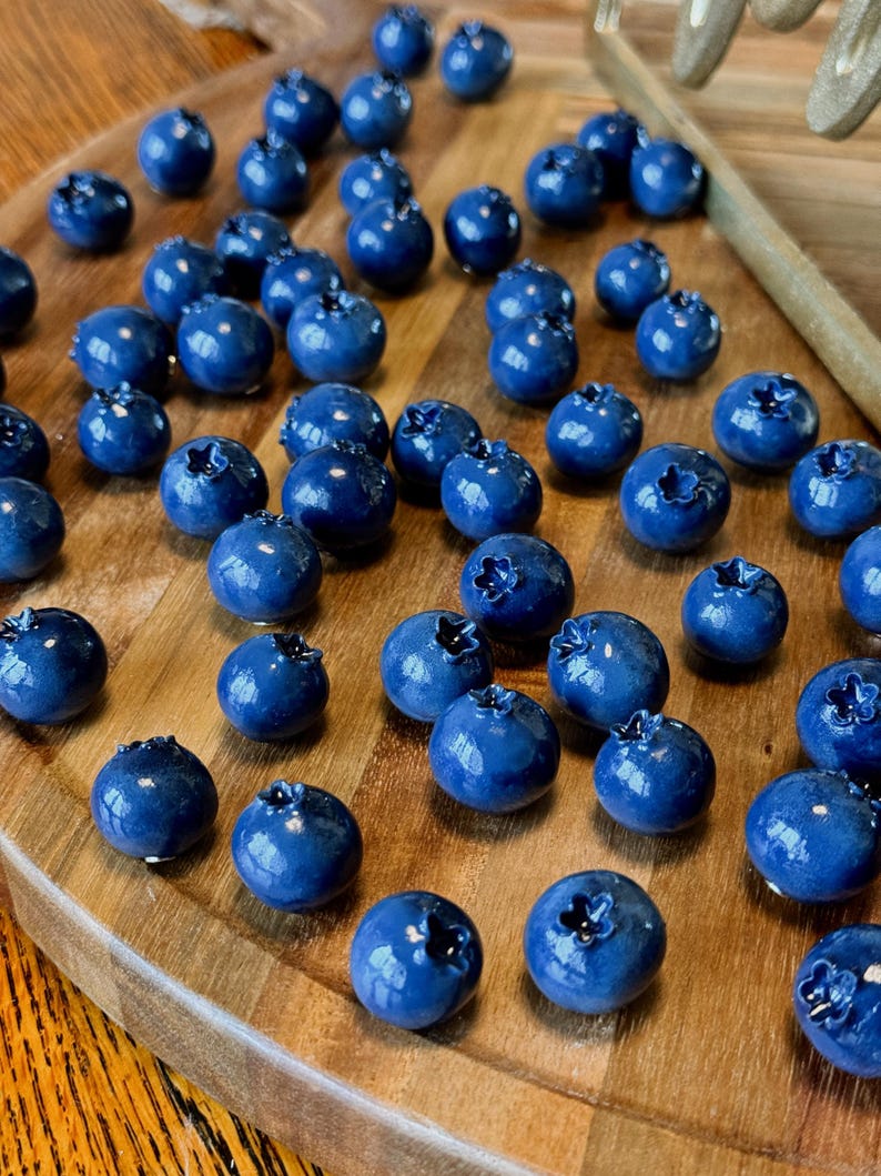 Handmade Blueberry Magnets – Fruit Refrigerator Décor, Kitchen ...