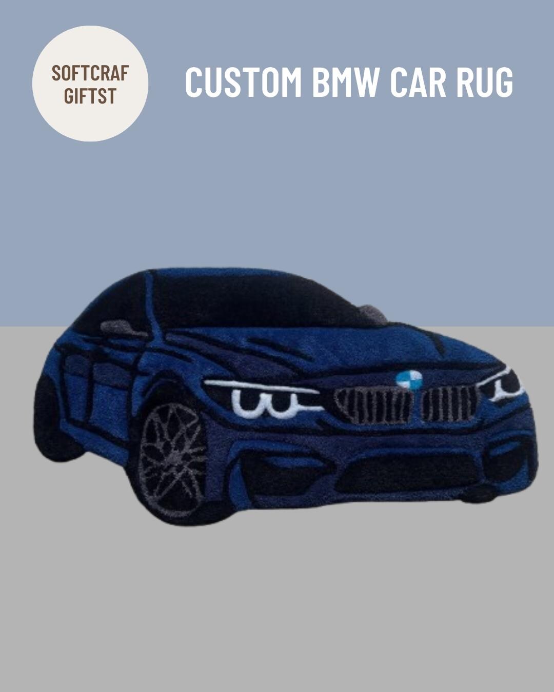 Handmade BMW Car Rug: Tufted Sports Car Carpet, Auto Lover Gift - Etsy
