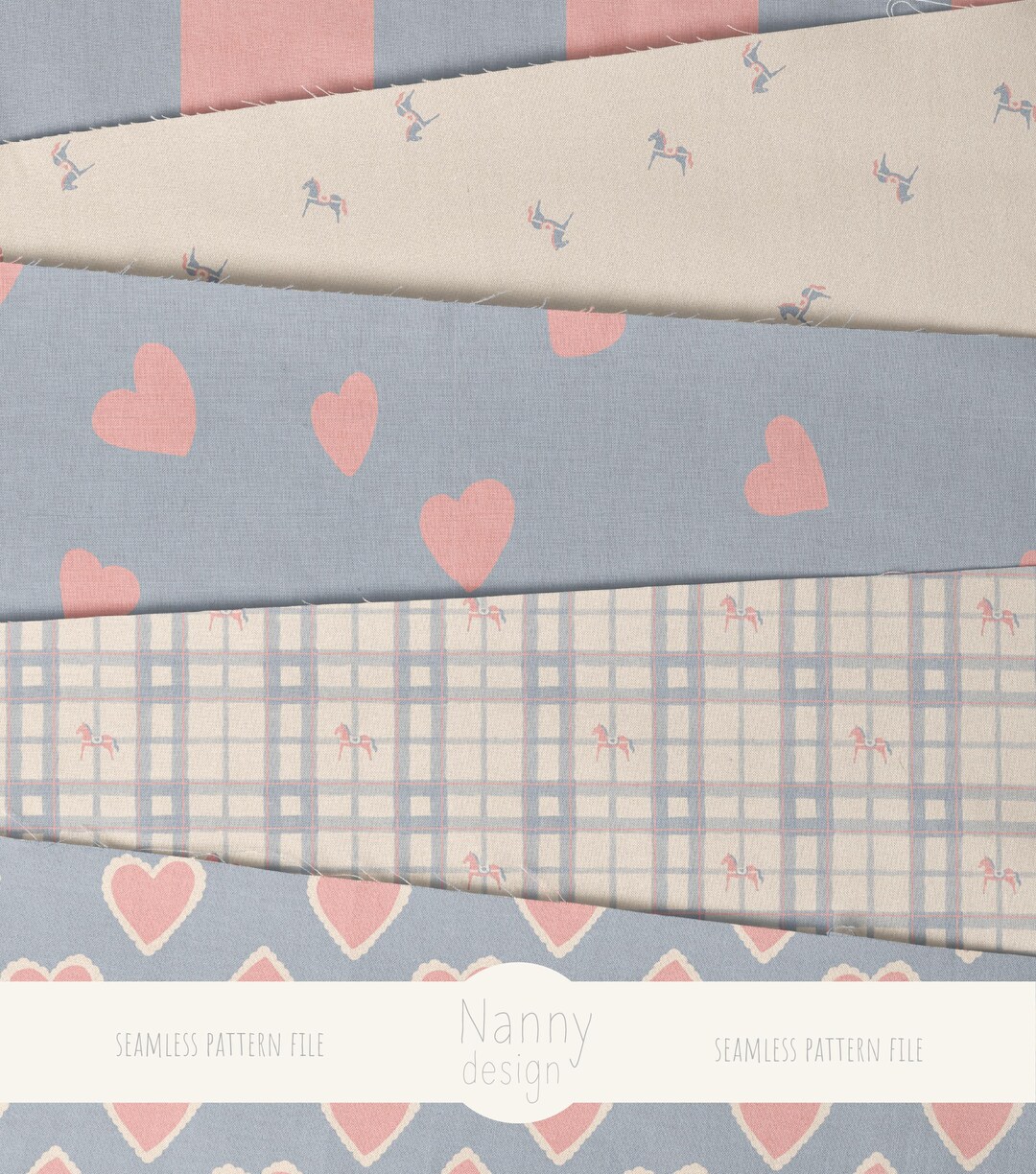 Valentine Pattern Bundle Pack - 6 Patterns With Circus Horses | Dusty ...