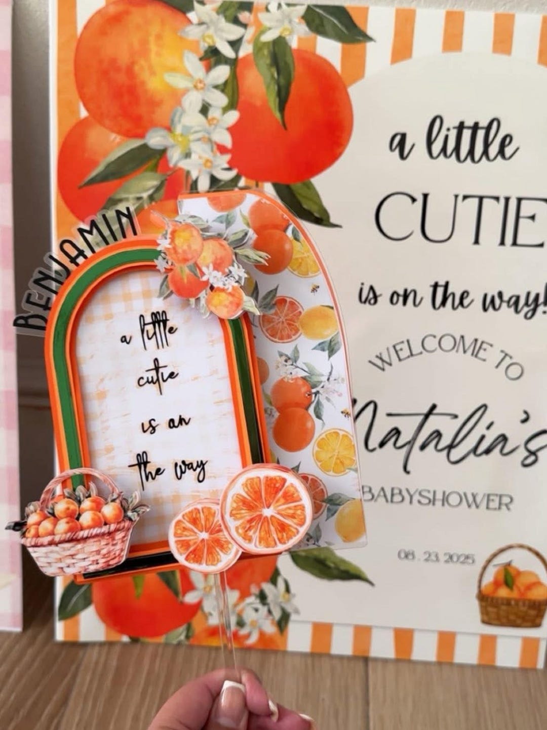 Little Cutie is on the Way Cake Topper - Etsy