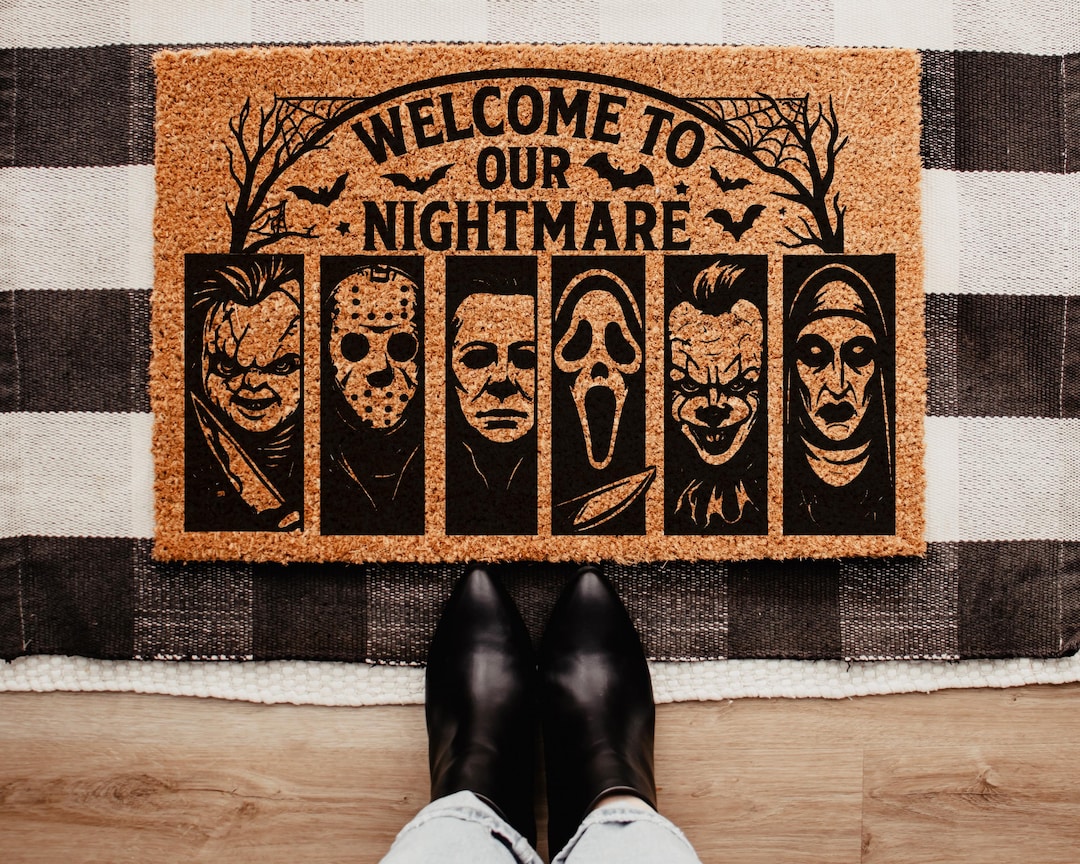 Welcome to Our Nightmare Doormat | Halloween Doormat | Spooky Horror ...