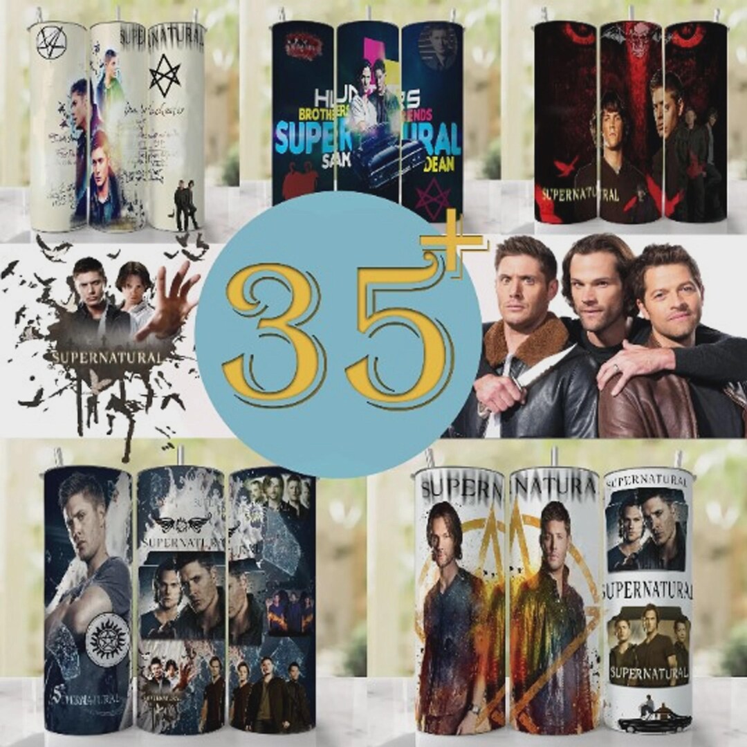 Supernatural TV Show, Dean Winchester, 20oz & 30oz Skinny Tumbler ...