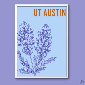 University of Texas Austin Dorm Decor: Trendy Wall Art Set ...