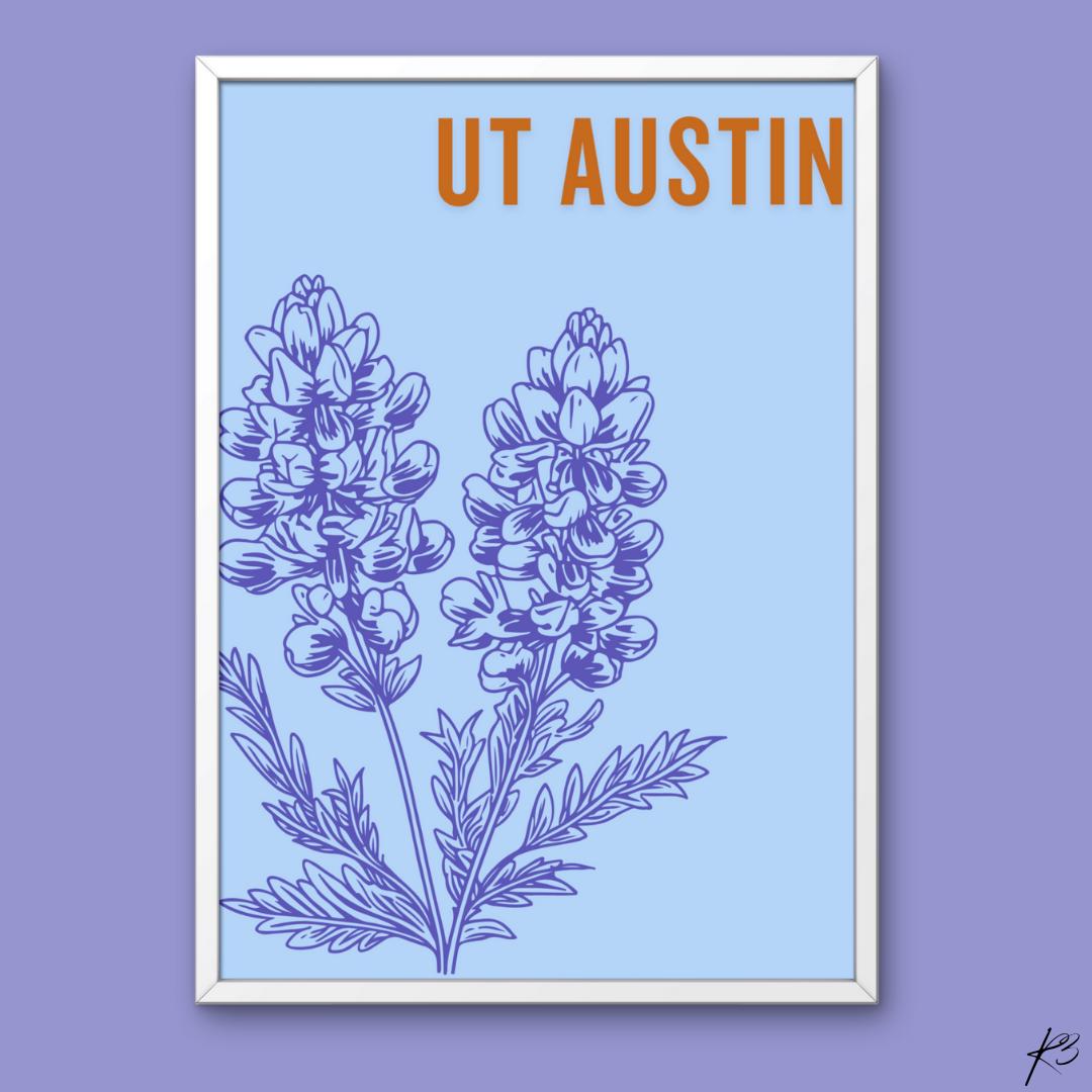 University of Texas Austin Dorm Decor: Trendy Wall Art Set ...