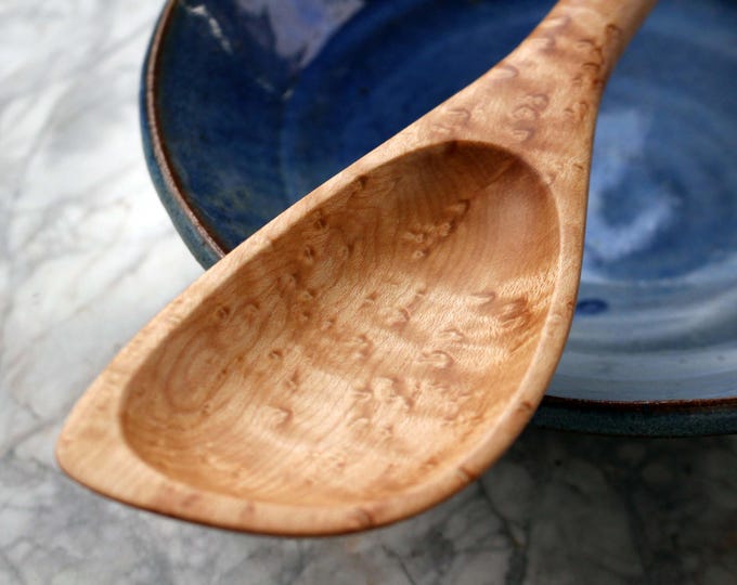 Hybrid Wooden Roux Spoon Spatula Spoon Hand Made From Walnut , Cherry ...