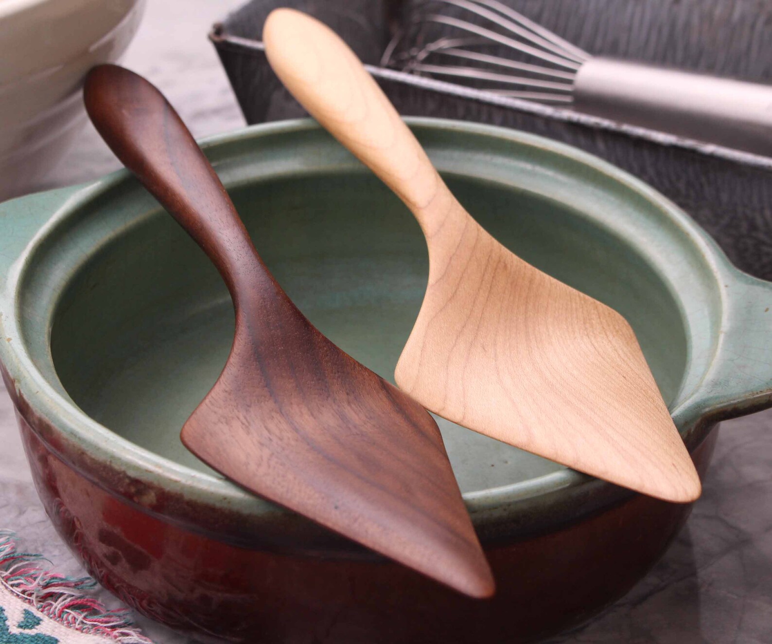 Handmade Treenware Pie Servers Wooden Spatulas Carved From Black Walnut ...