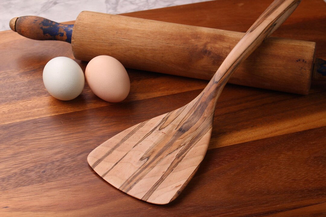 Large Treenware Wooden Spatula for Turning and Serving Carved From ...