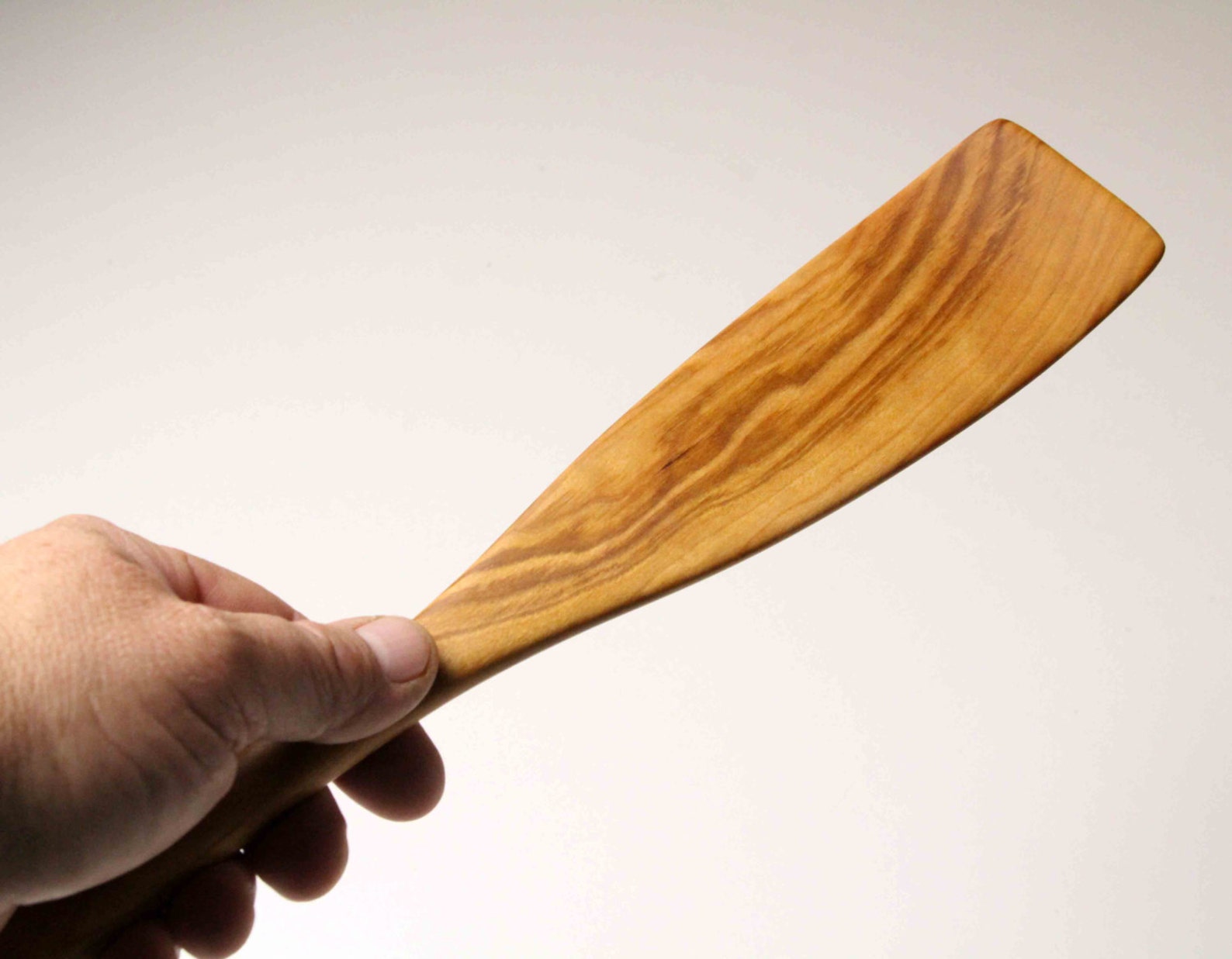 Handmade Wooden Flat Ended Spurtle Kitchen Utensil Wooden Spatula ...