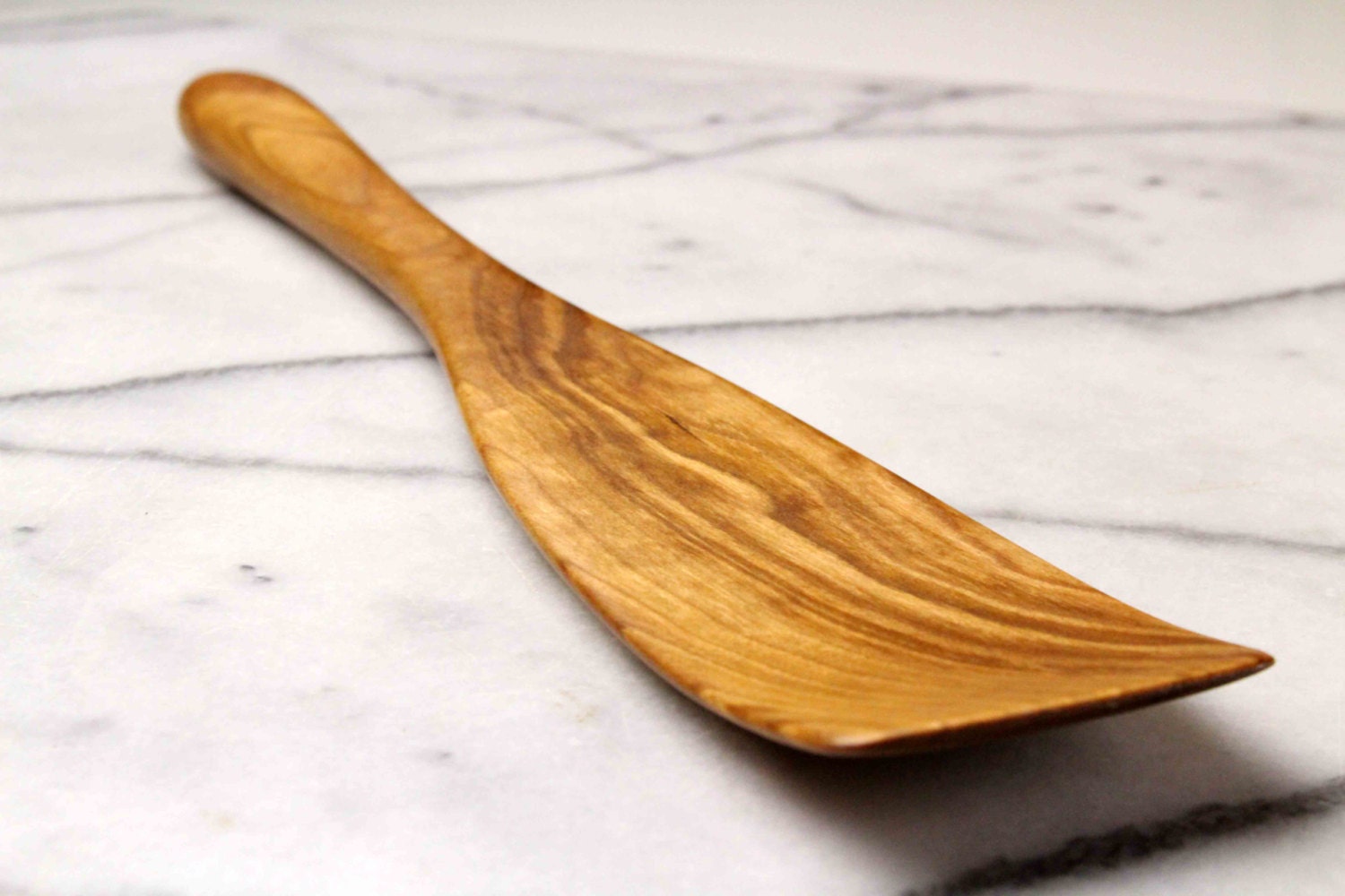 Handmade Wooden Flat Ended Spurtle Kitchen Utensil Wooden Spatula ...