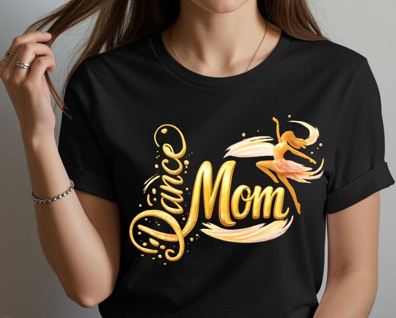 Gold Dance Mom PNG Bundle, Golden Dance Mom Shirt Design, Dance Mom ...