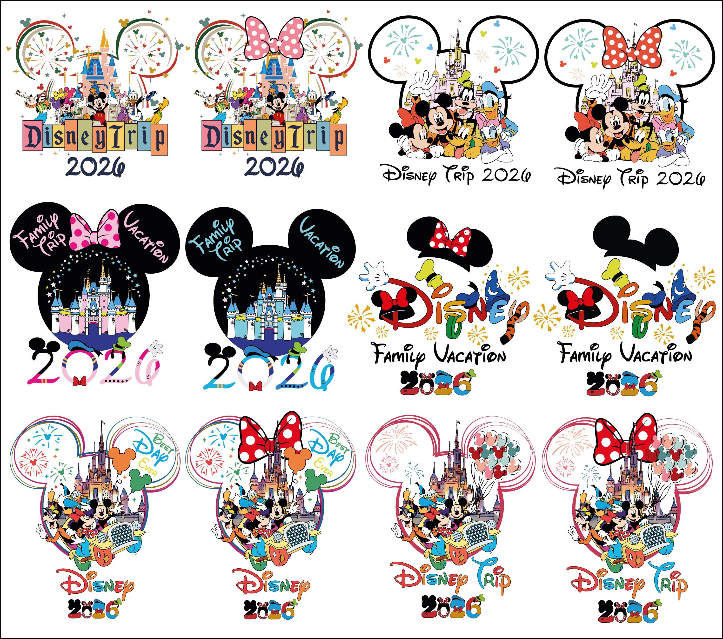Disneyland SVG PNG Bundle,family Trip Png,spring Break 2026 Svg Family ...