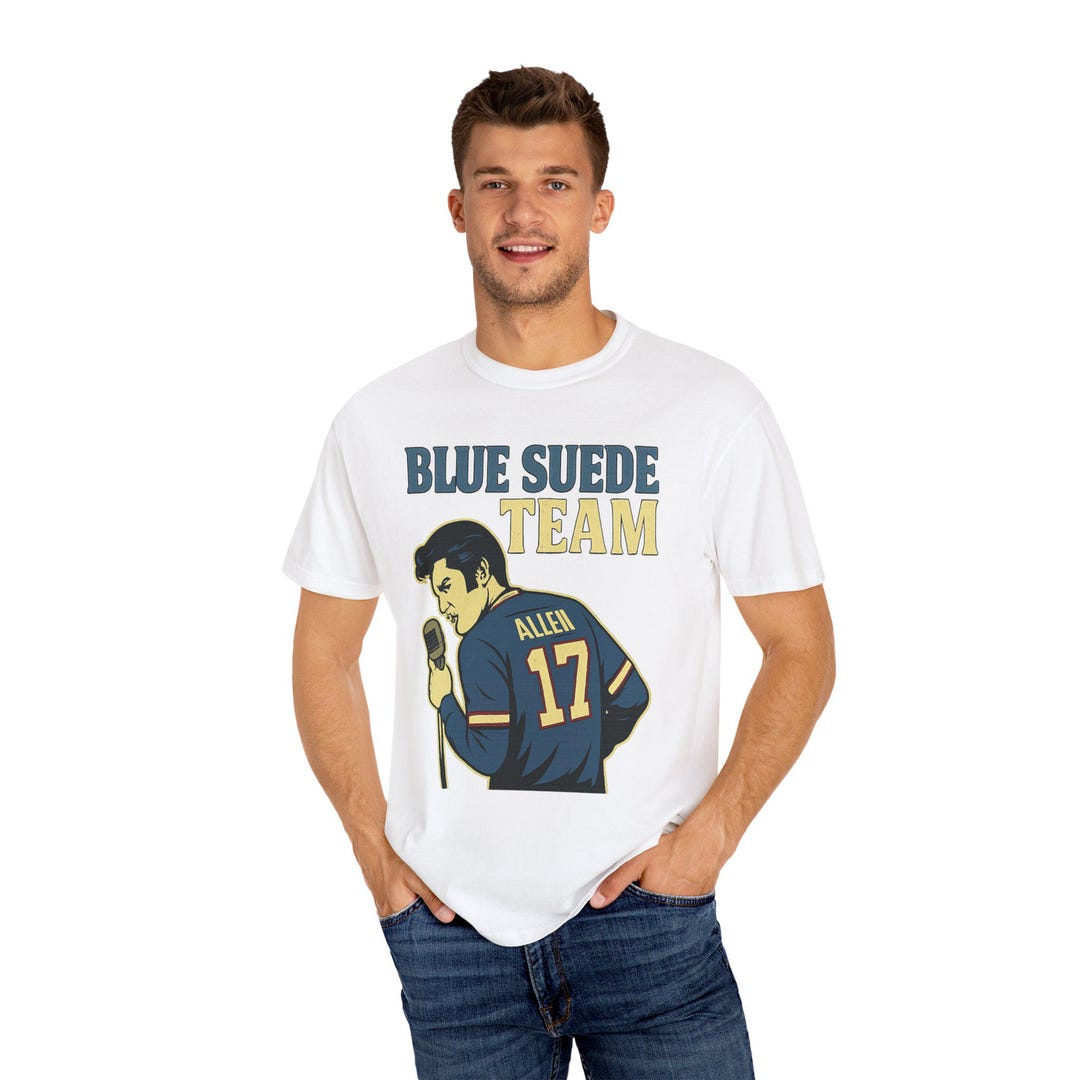 Buffalo Bills Elvis Presley Tee Blue Suede Team Buffalo NY, Unisex ...
