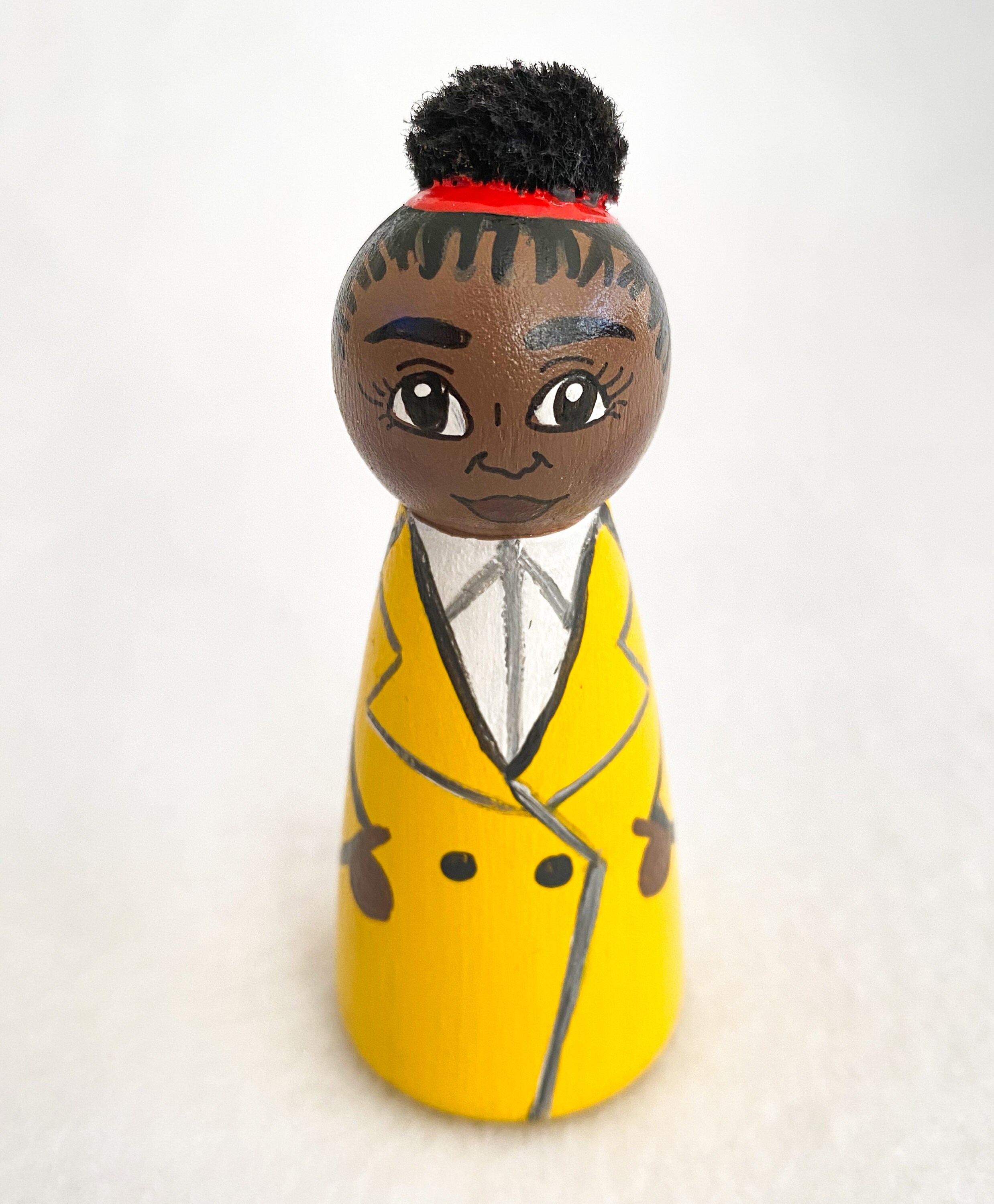 Amanda Gorman Peg Doll. Hand Painted Peg Doll. Inspiring | Etsy
