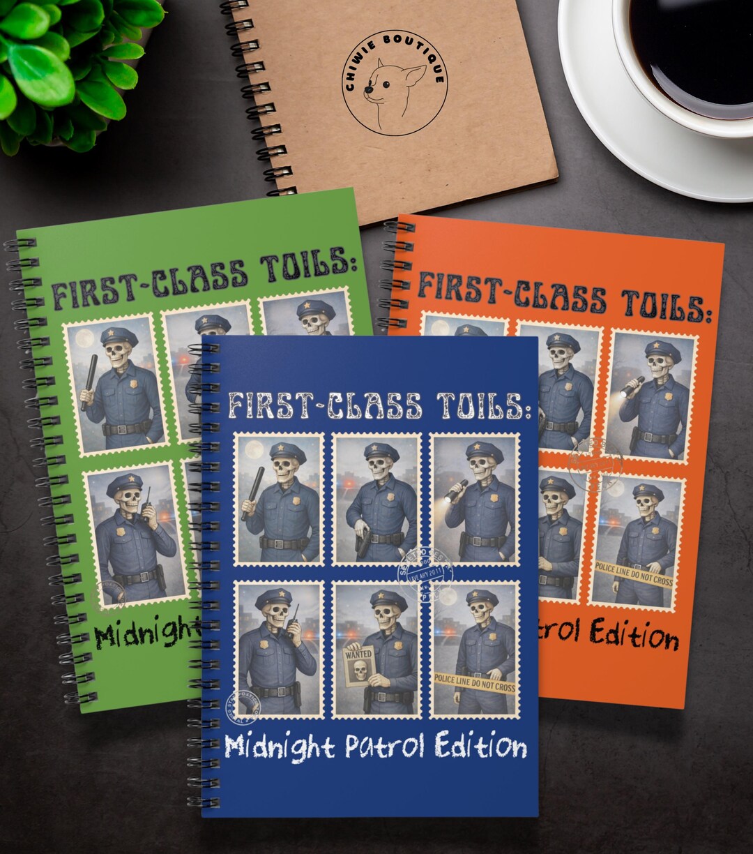 Retro Police Officer Notebook Dark Humor Law Enforcement Journal ...