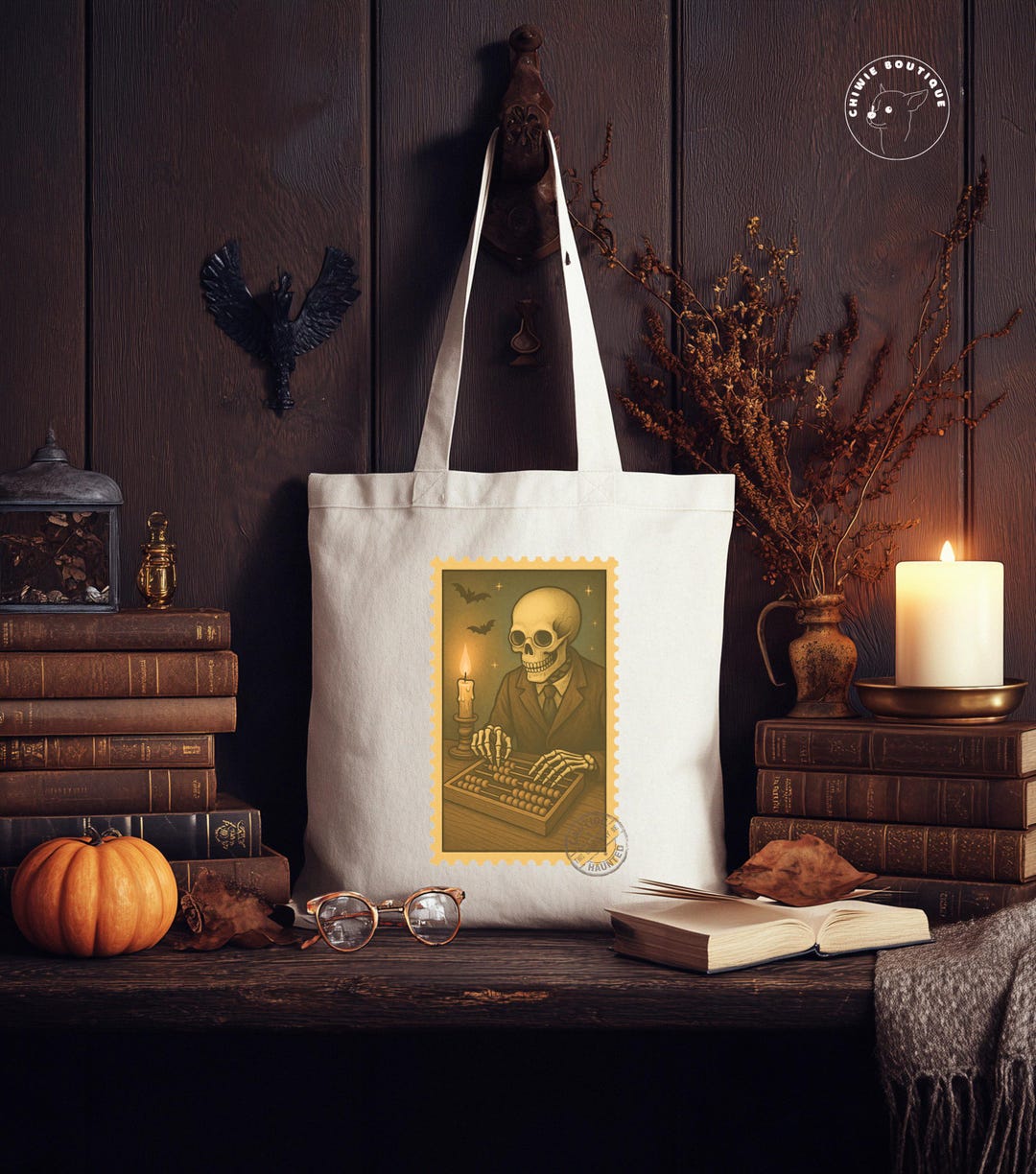 Funny Skeleton Male Accountant, CPA, Tax Preparer Tote Bag, Spooky Gift ...