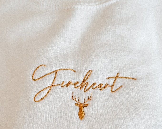Fireheart Embroidered Sweatshirt Aelin Galathynius Bookish - Etsy
