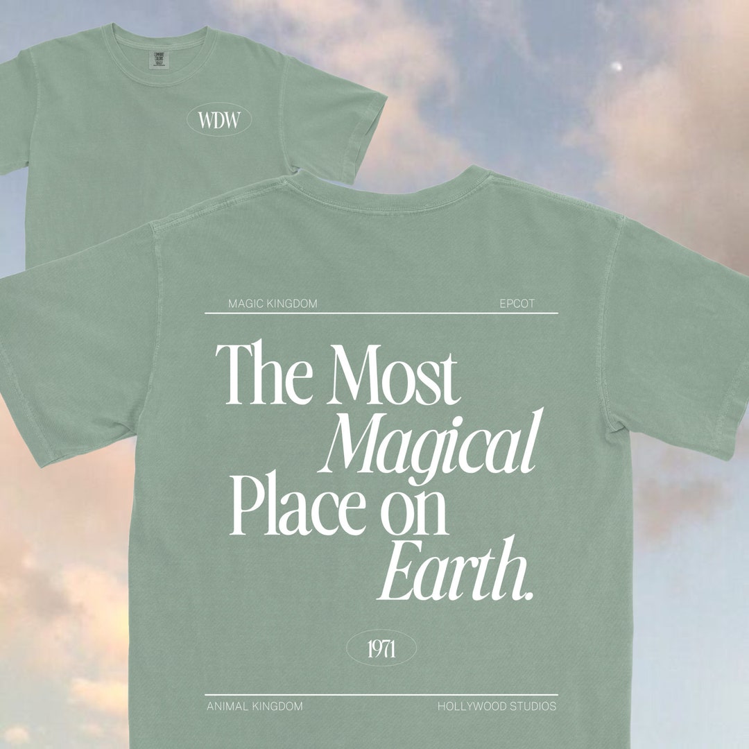 The Most Magical Place on Earth Tee | Disney Shirts | Disney World ...