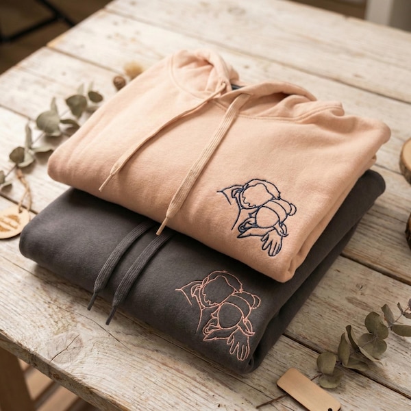 Line Drawing Hoodie - Etsy UK