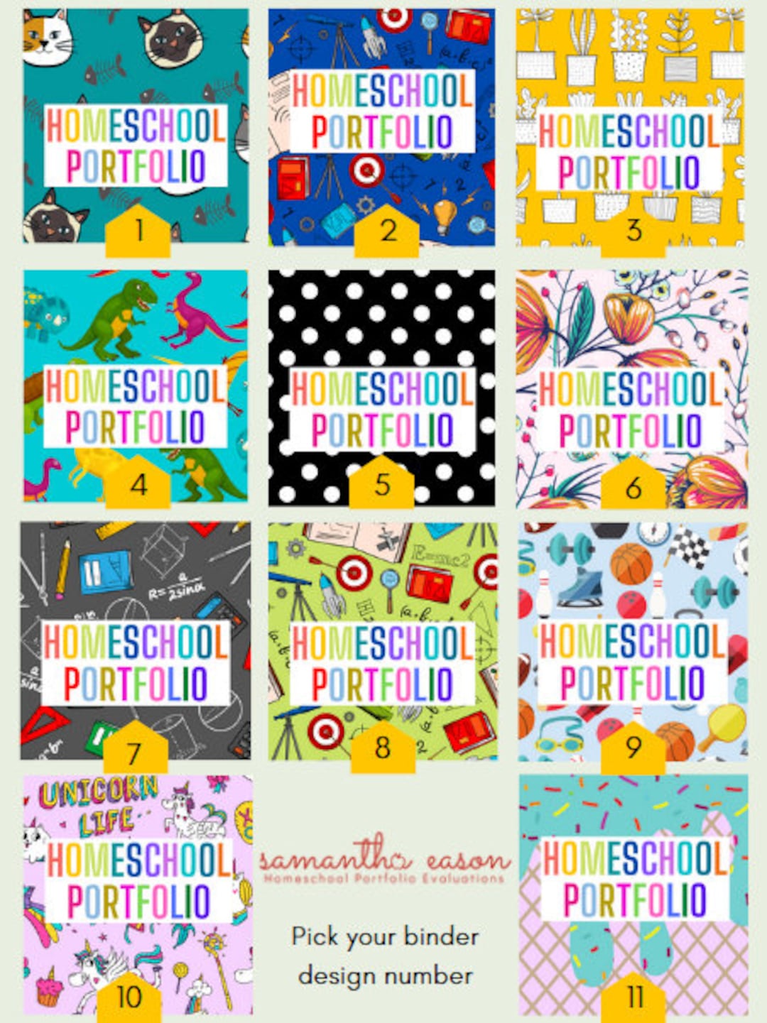 Samantha Eason Homeschool Portfolio Evaluations - Homeschool Portfolio ...