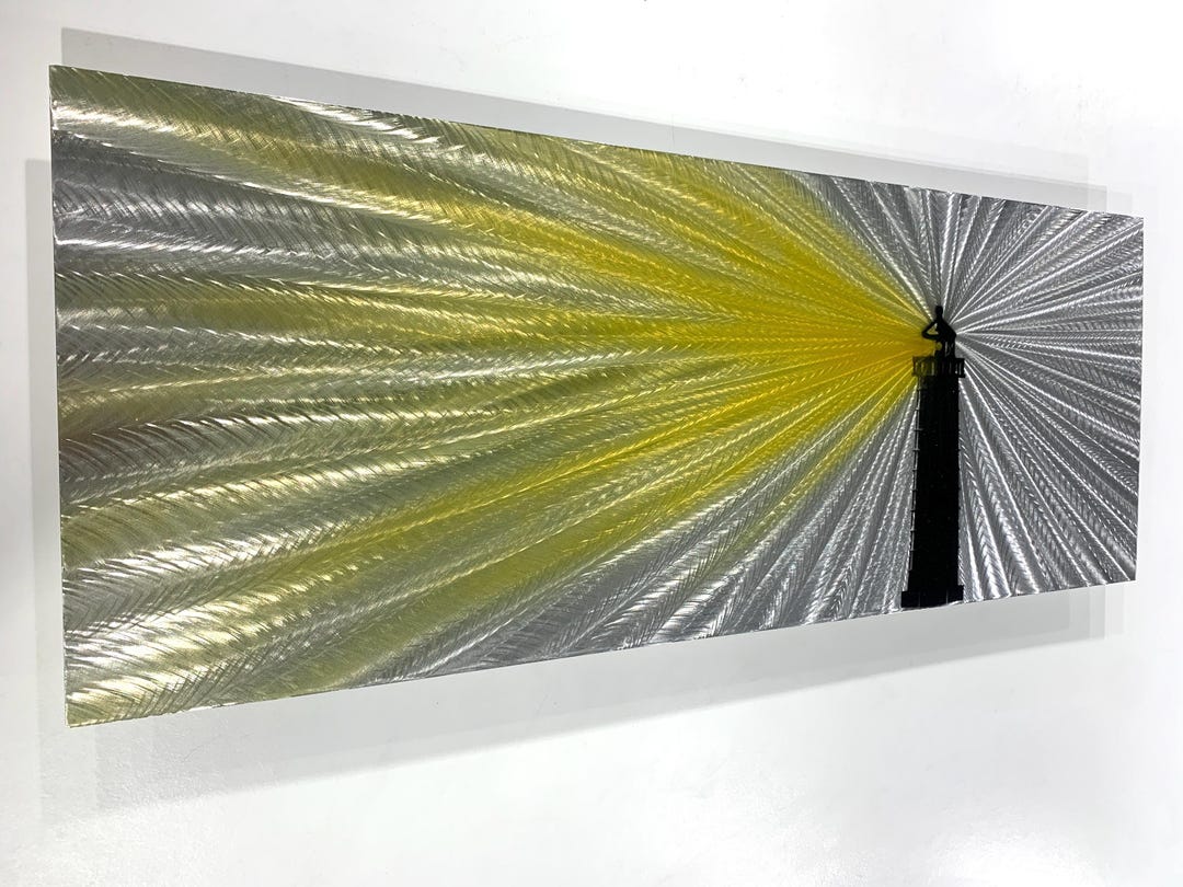 Lighthouse Metal Art Port Outdoor Indoor Art-ocean Port Decor Home ...