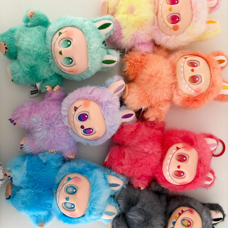 Blue Labubu - Etsy