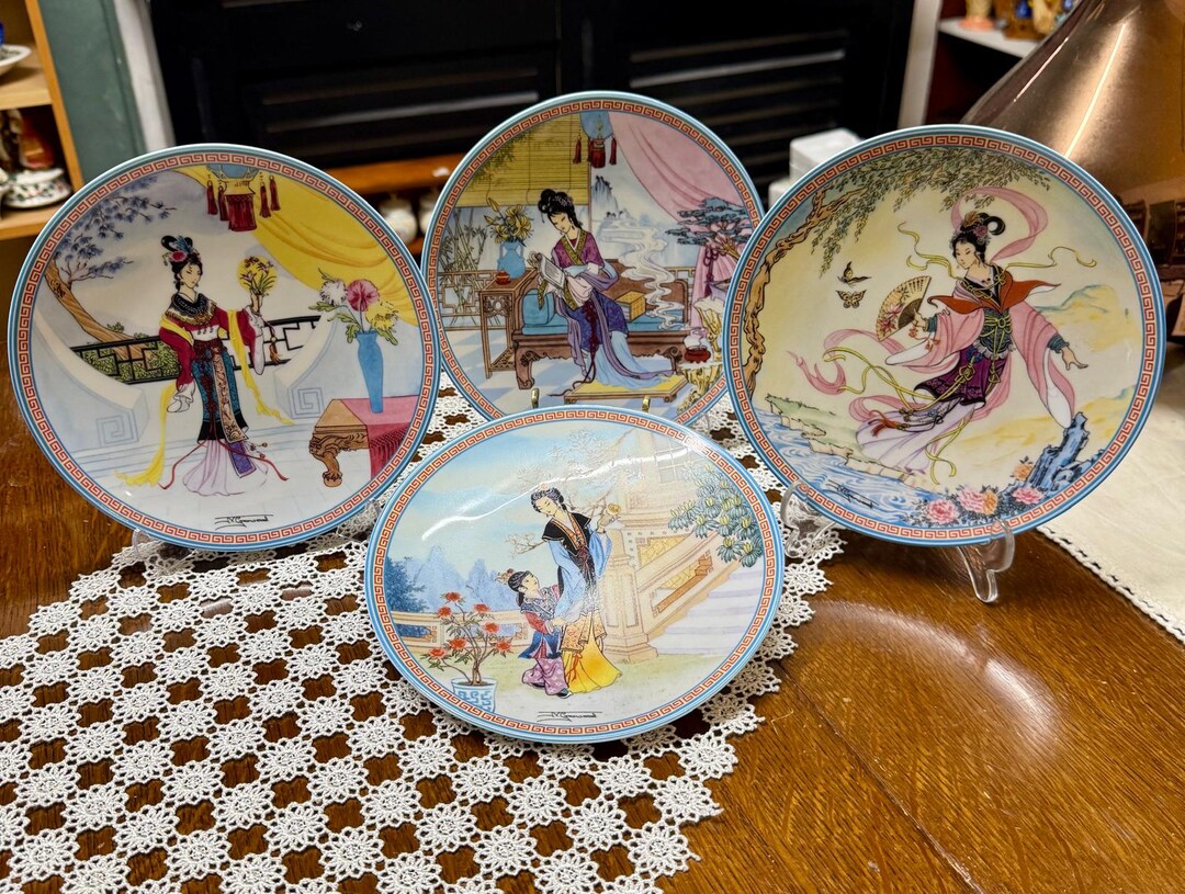 Bradex Beauties of Chin Ling Chinese Plates, Signed, Limited Editions ...