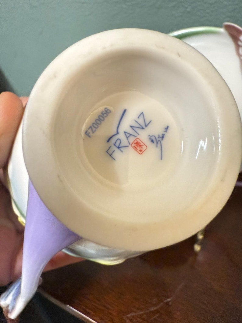 Franz Papillon Butterfly Cup and Saucer, Collectible Porcelain - Etsy