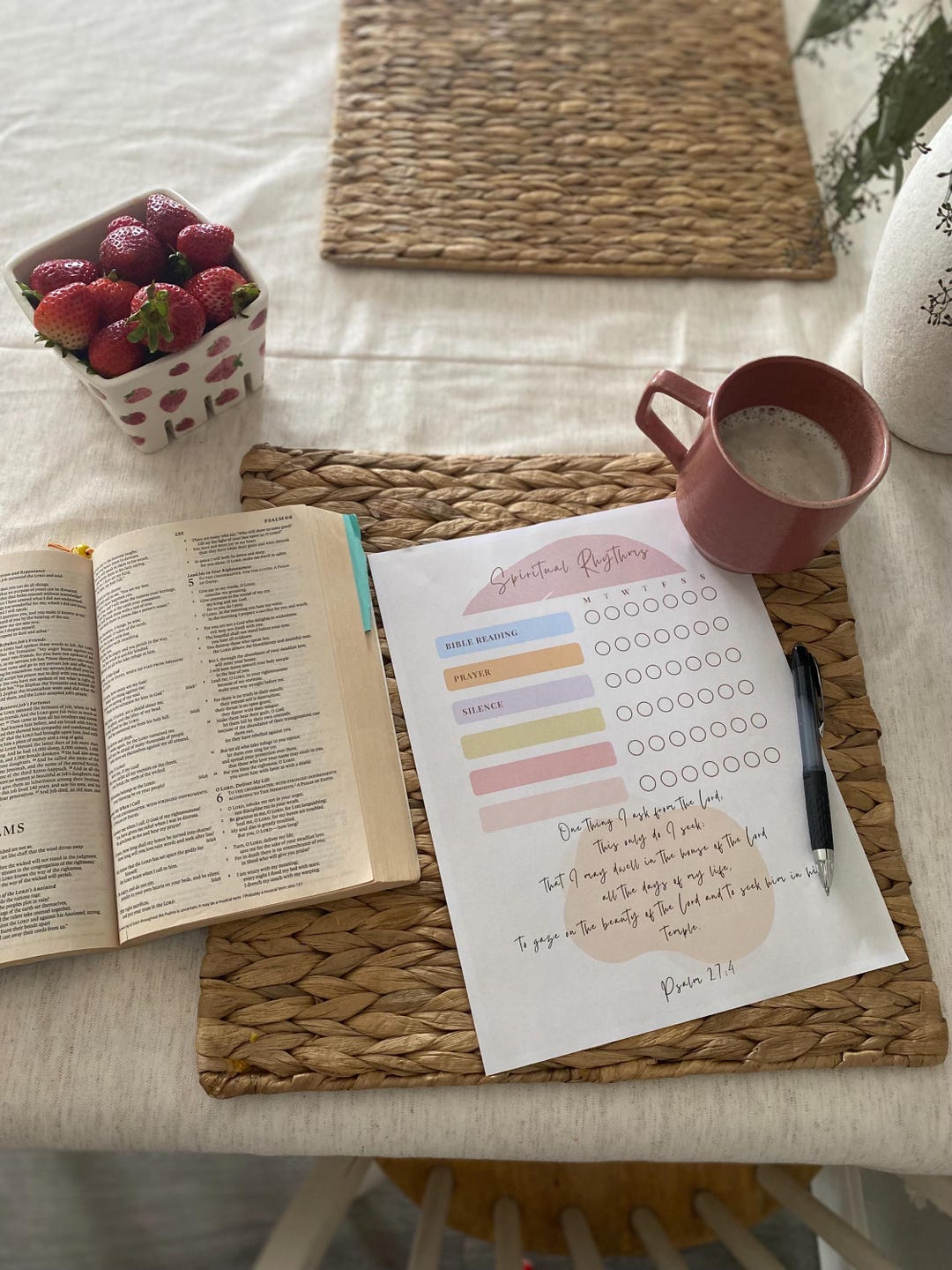 Weekly Spiritual Rhythms Tracker | Christian Disciplines Schedule ...