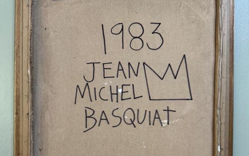 Jean-michel Basquiat Oil on Canvas Framed - Etsy