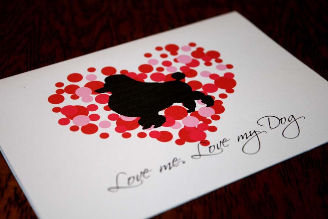 Valentines Day Card Dog Poodle Beagle Retriever Lab - Etsy