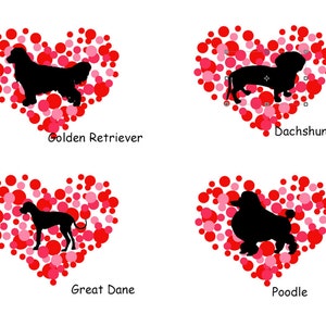 Valentines Day Card Dog Poodle Beagle Retriever Lab - Etsy