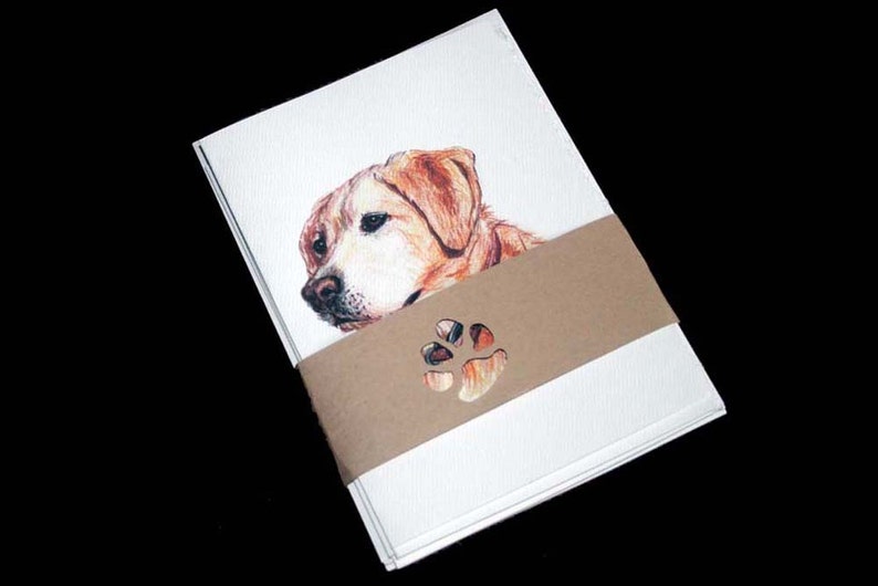 Blonde Lab Note Cards Labrador Retriever - Etsy
