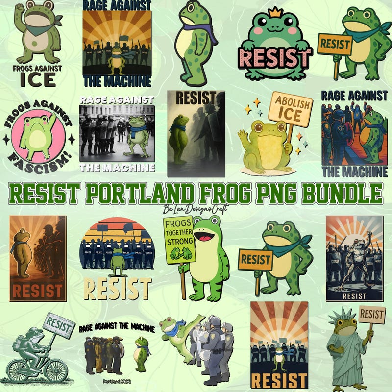 Fascism Frog Sticker - Etsy UK