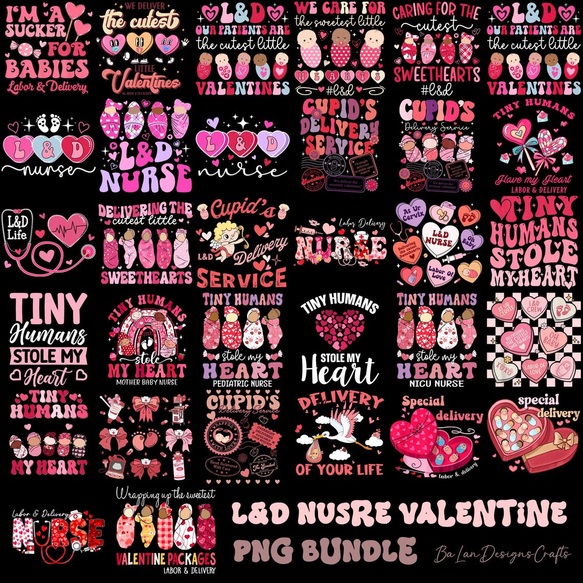 Labor and Delivery Nurse Valentine Png LD Nurse Valentines Png Cupids ...
