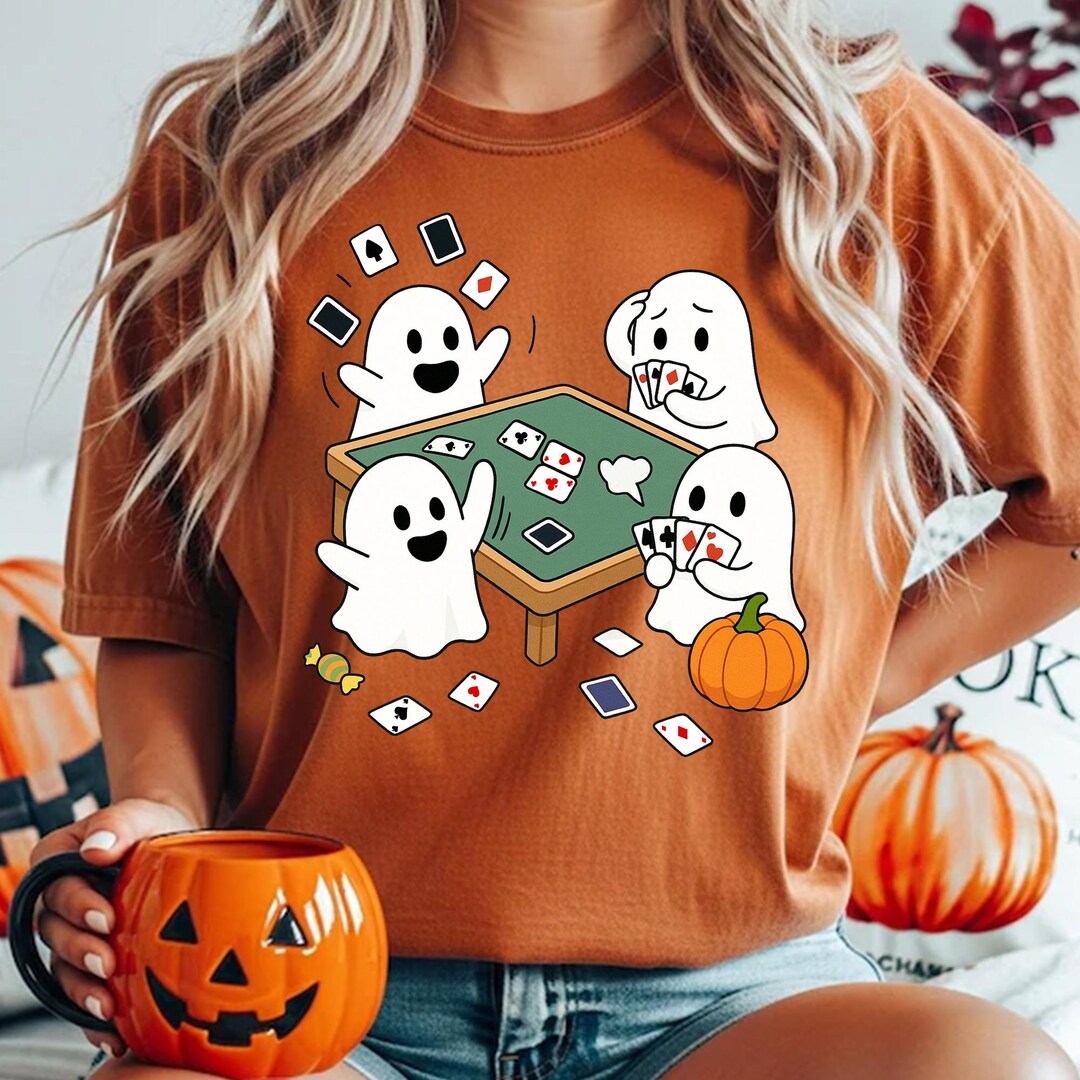 Poker Ghost PNG, Funny Halloween Ghost Playing Cards Clipart, Spooky ...