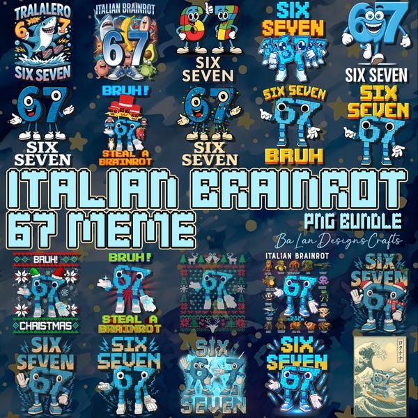 67 Brainrot Drawing - Etsy