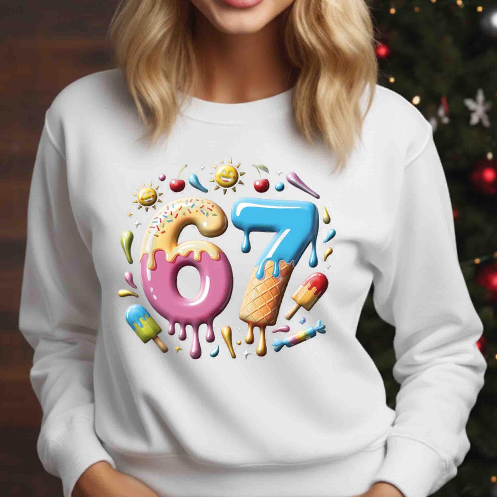 67 Drip Ice Cream PNG Bundle, 67 Birthday Png, Funny Meme Graphic Tee ...