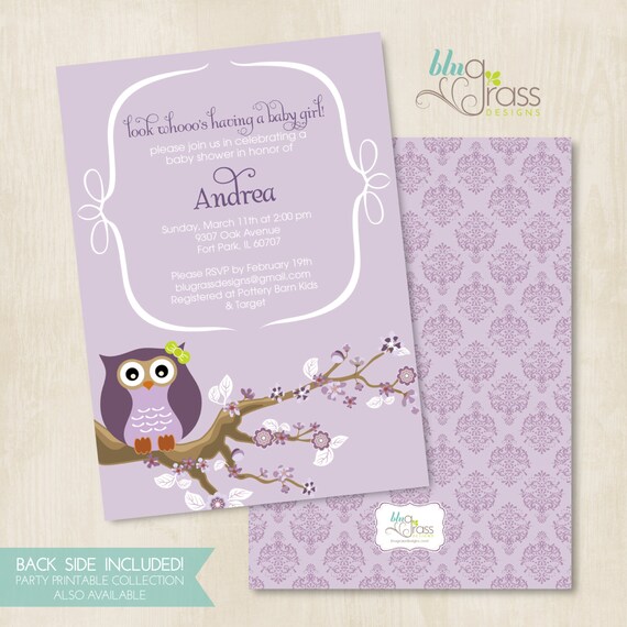 Birthday Card Shower Invitation